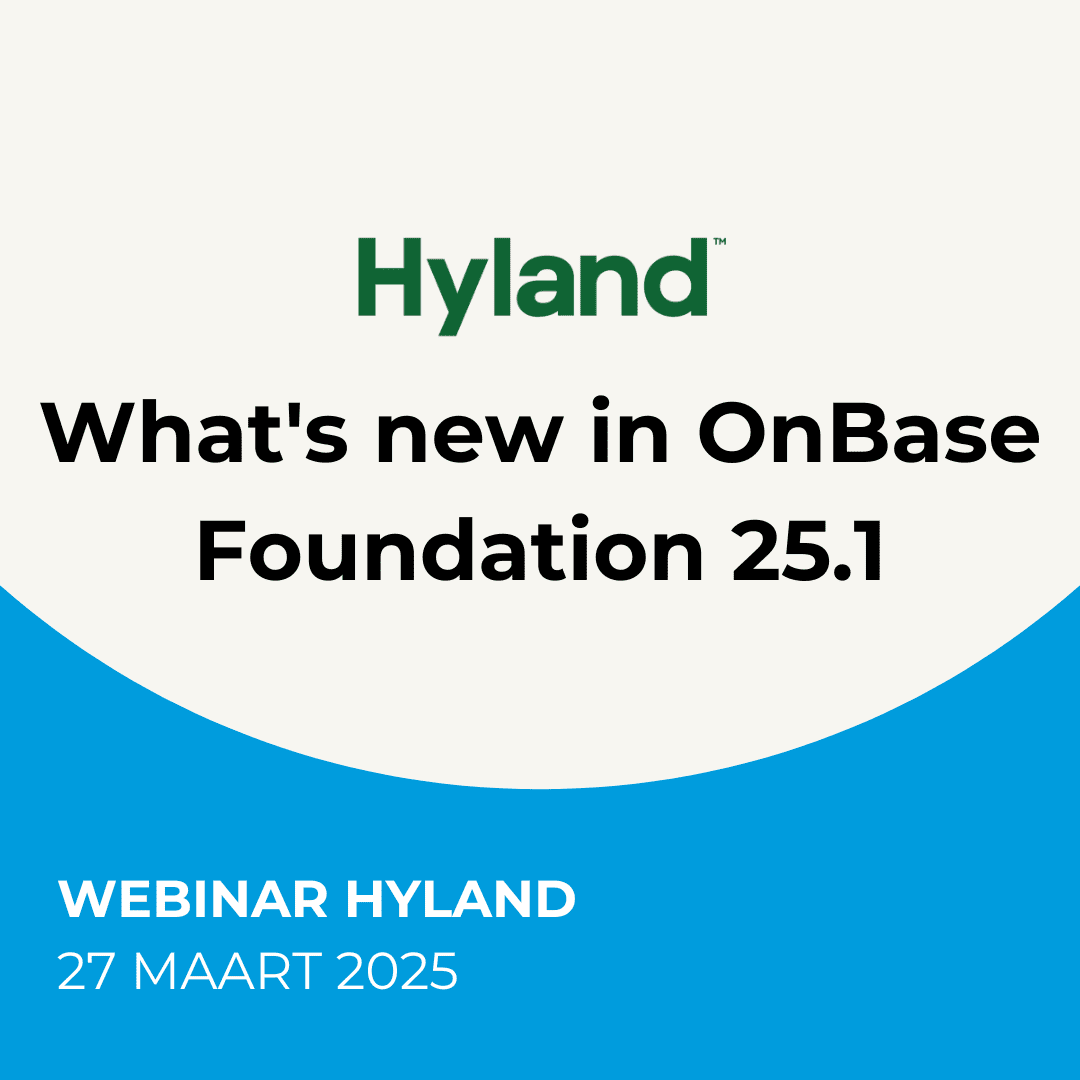 Ontdek de nieuwste OnBase 25.1 features op 27 maart 2025!